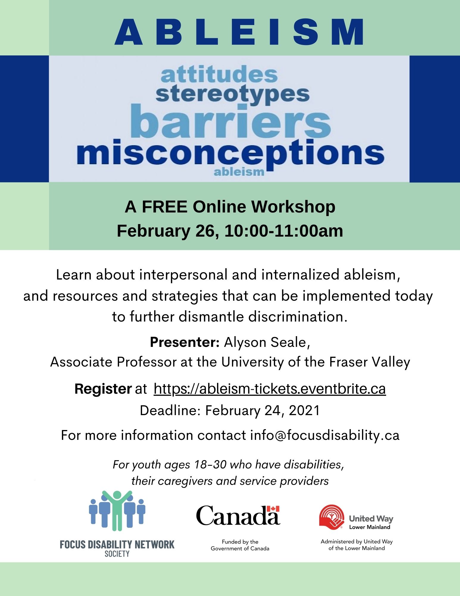 Ableism – What is it and how does it impact society? (webinar) | Focus ...